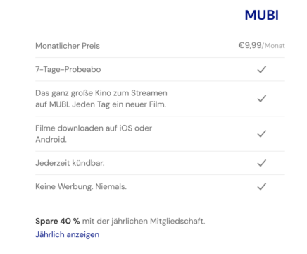 Mubi im Test: Der Streamingdienst für echte Filmliebhaber - HIFI.DE