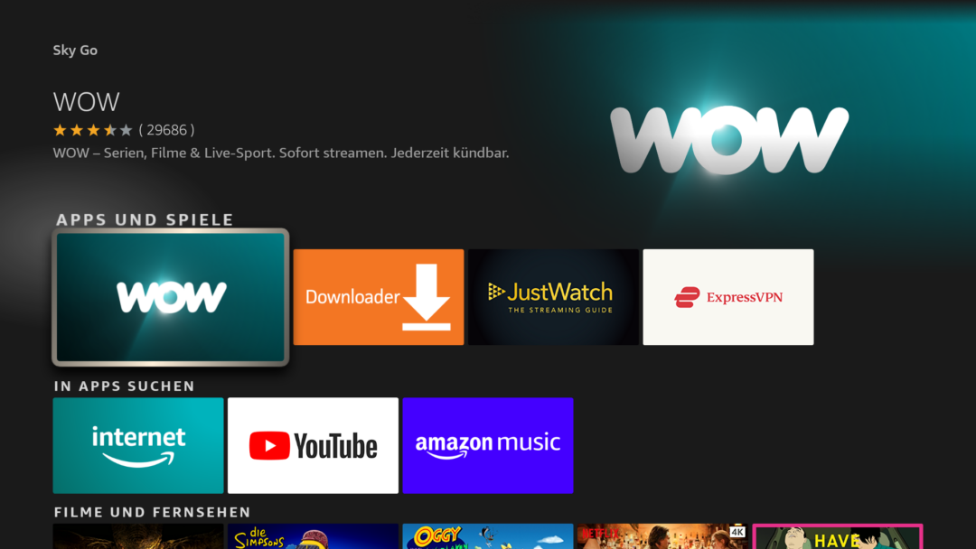 Sky Go auf dem Fire TV installieren - HIFI.DE