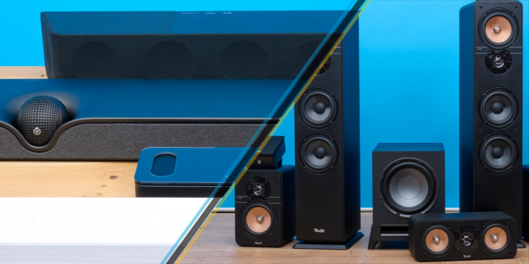 Soundbar oder 5.1-System? Das spricht für die jeweiligen Optionen