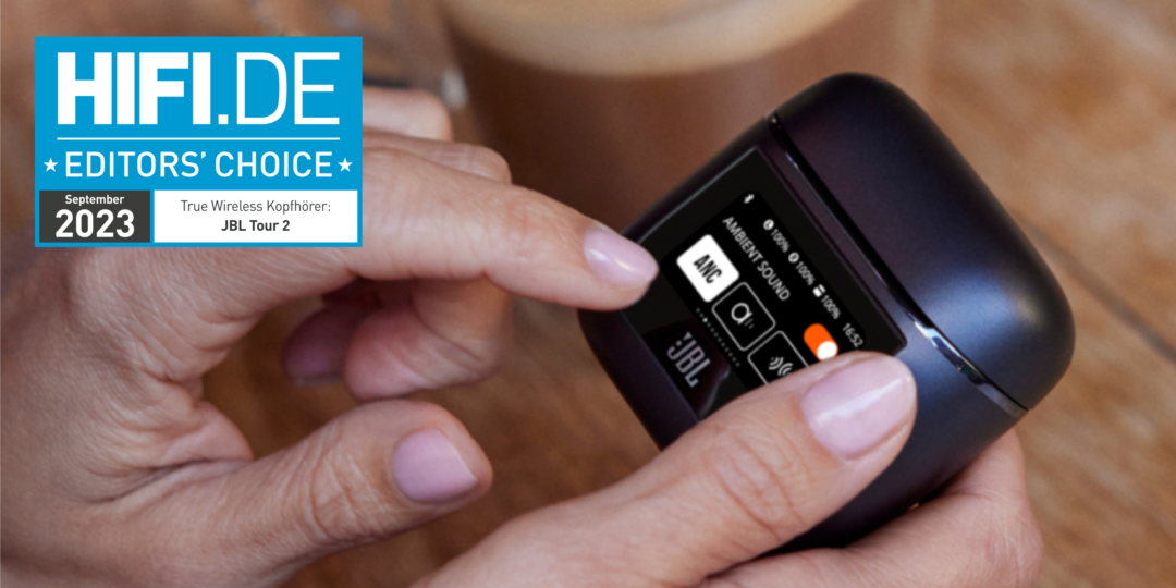 HIFI.DE Editors’ Choice Award 2023 für die JBL Tour Pro 2 - HIFI.DE