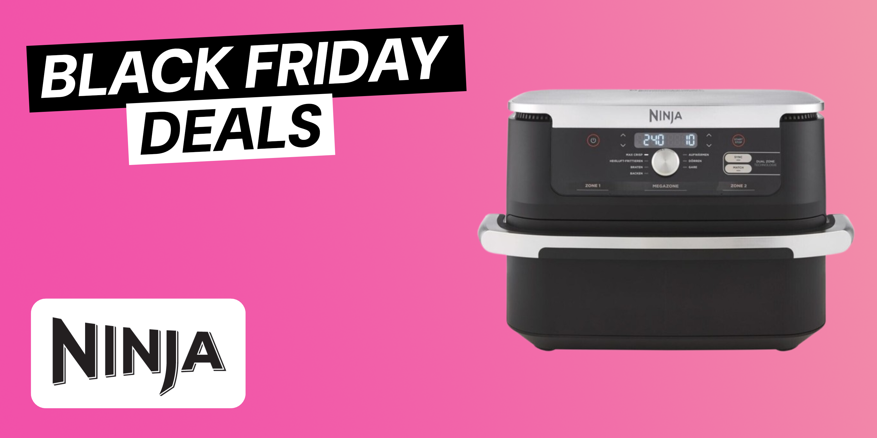 Diese Heißluftfritteuse gibt's gerade direkt bei Ninja fast 100 Euro ...
