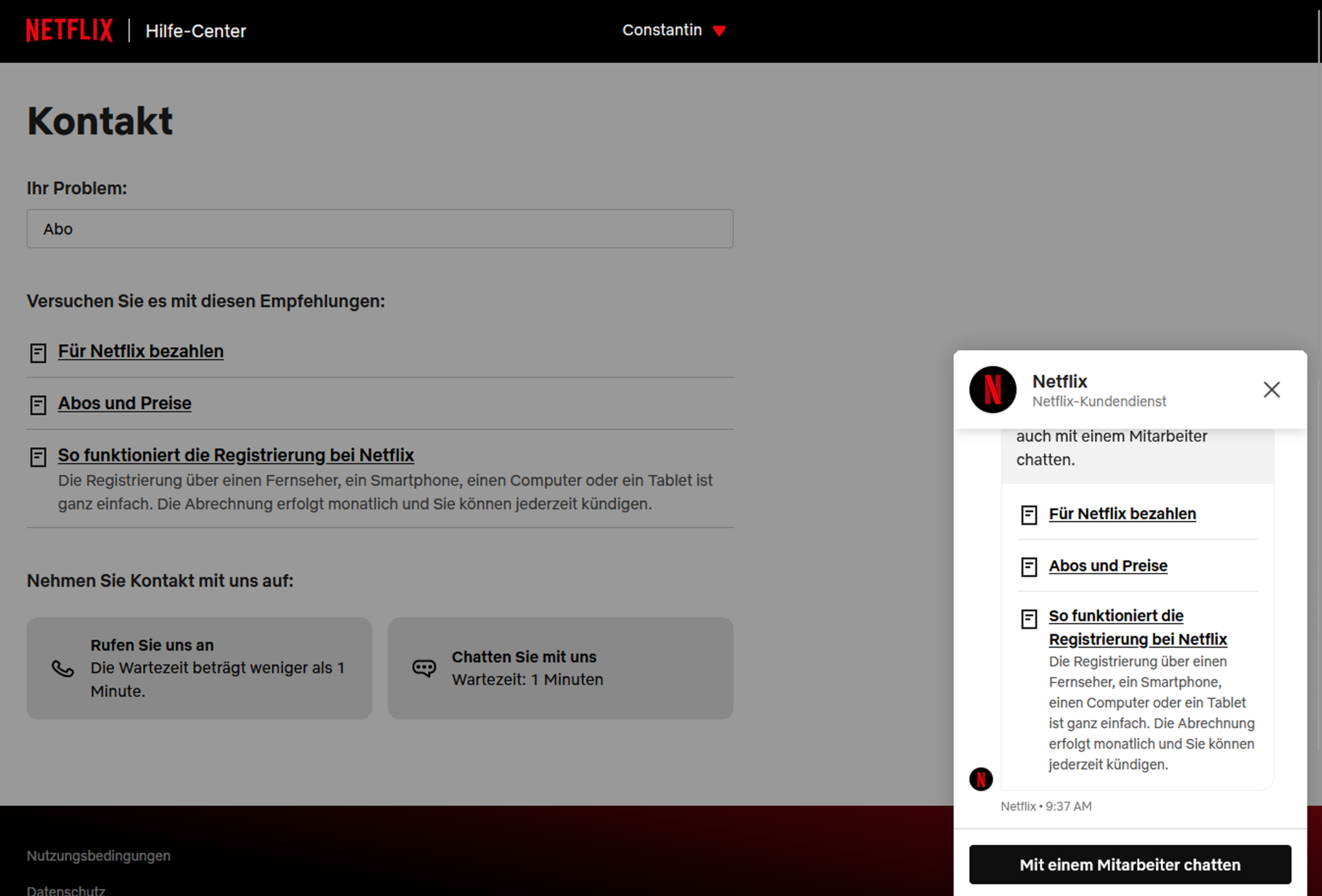 Netflix Kontakt: Per Chat oder Hotline Support erhalten - HIFI.DE