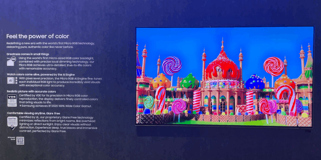 Samsung zeigt RGB-Mini-LED-Fernseher, der für Staunen sorgt