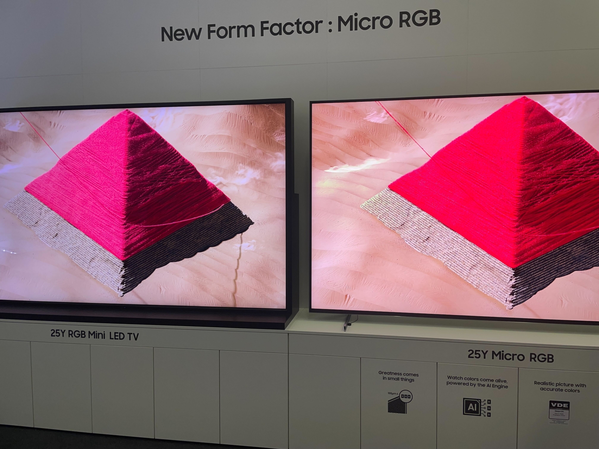 Samsung zeigt RGB-Mini-LED-Fernseher, der für Staunen sorgt