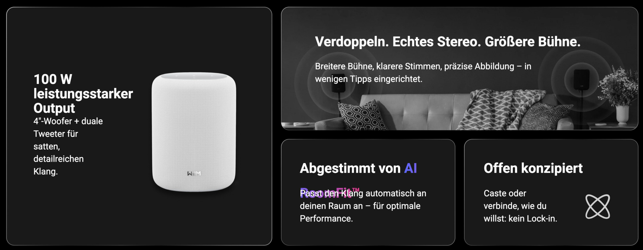 WiiM Sound Lite: Smart-Speaker für Hi-Res Audio für nur 269 Euro